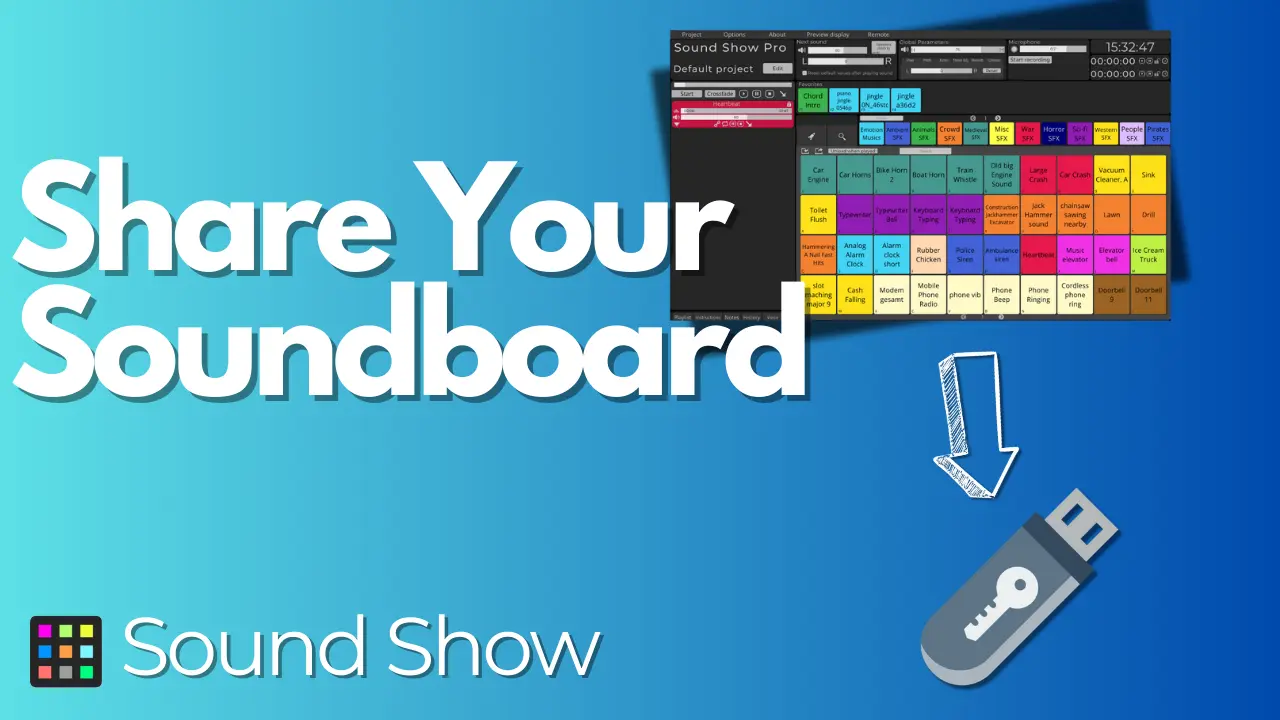 Youtube Tutorial: Share project on usb or shared drive | Sound Show