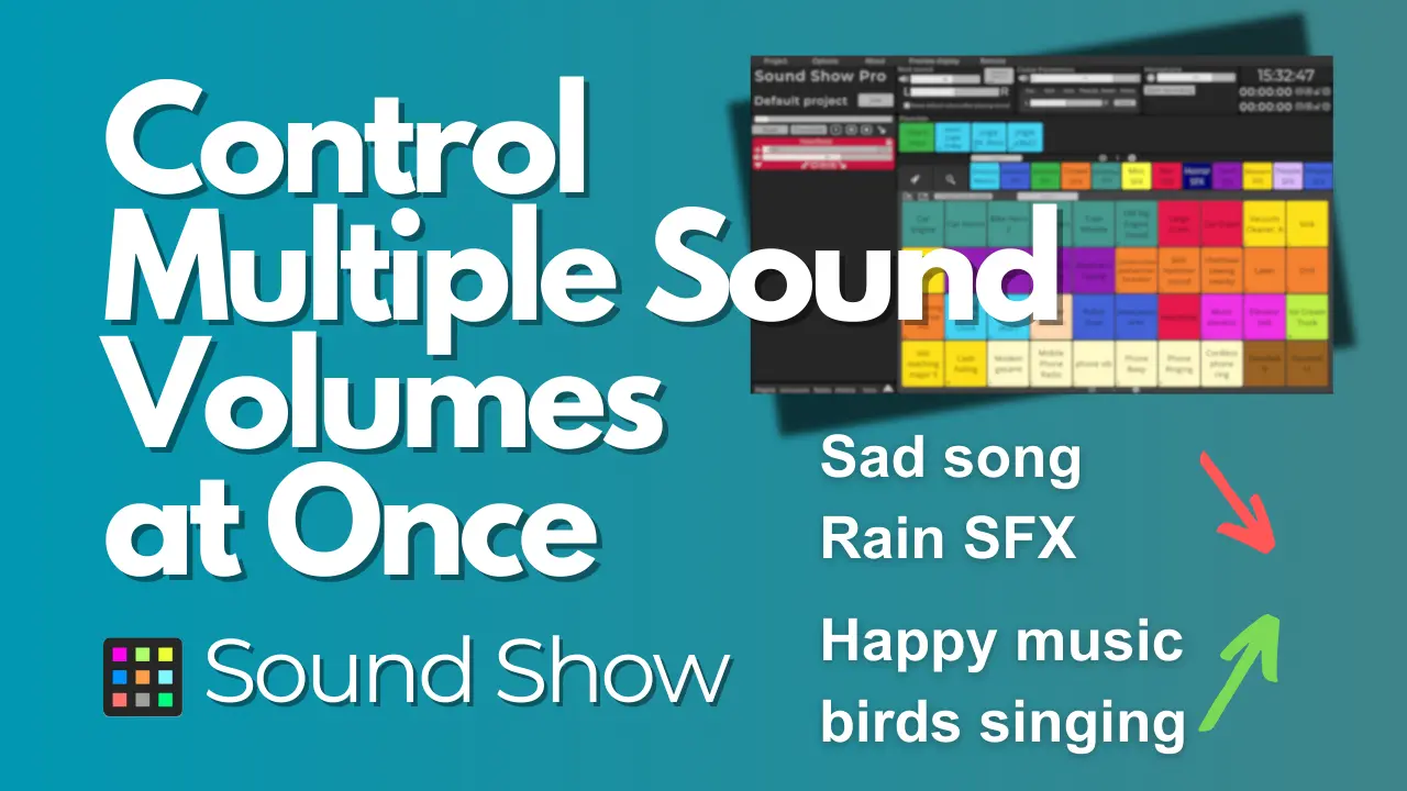 Youtube Tutorial: Linking Volumes between Multiple Sounds | Sound Show